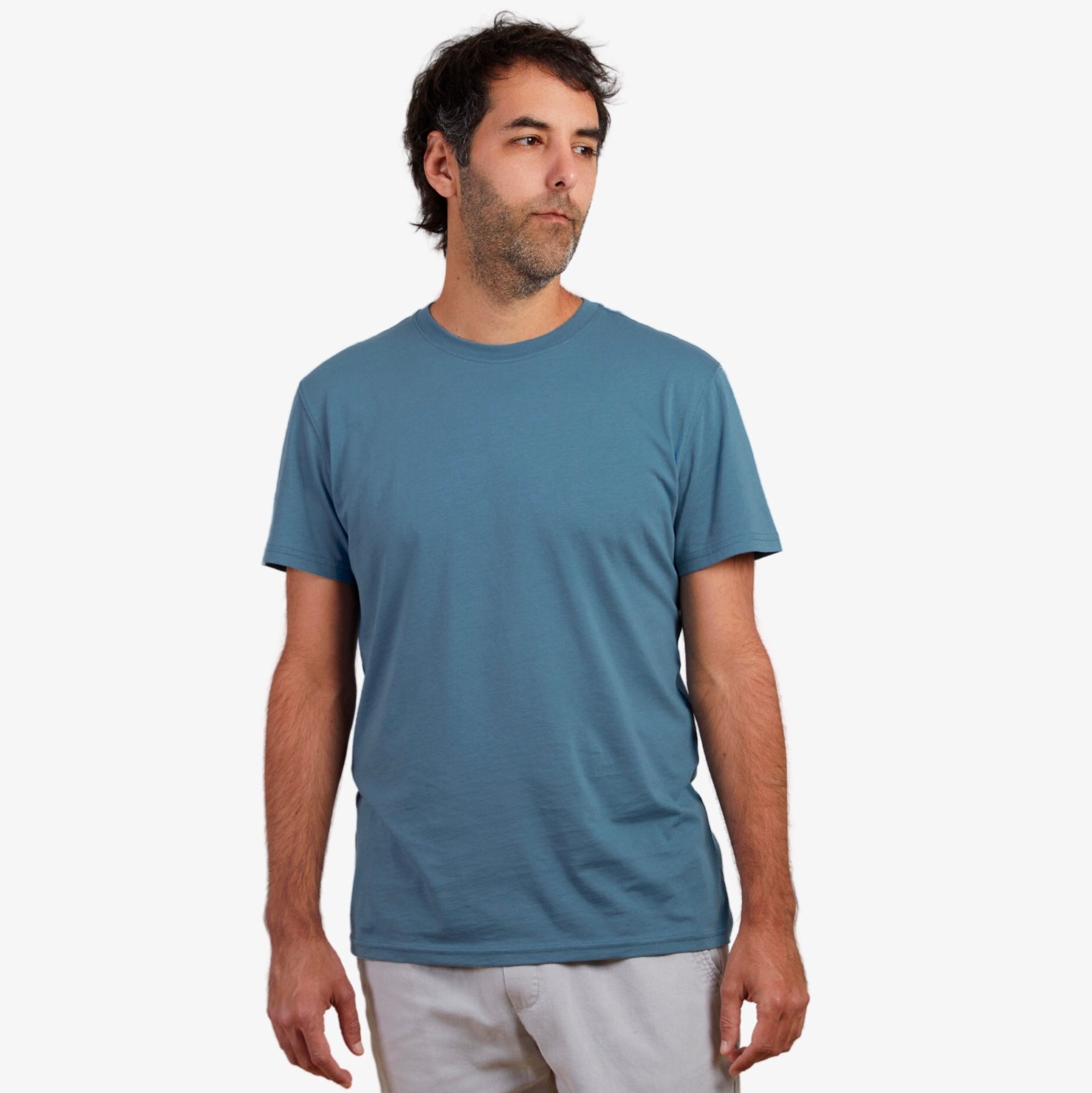 Polo Azul Acero manga corta | Packs en Oferta | Dropthelabel.pe